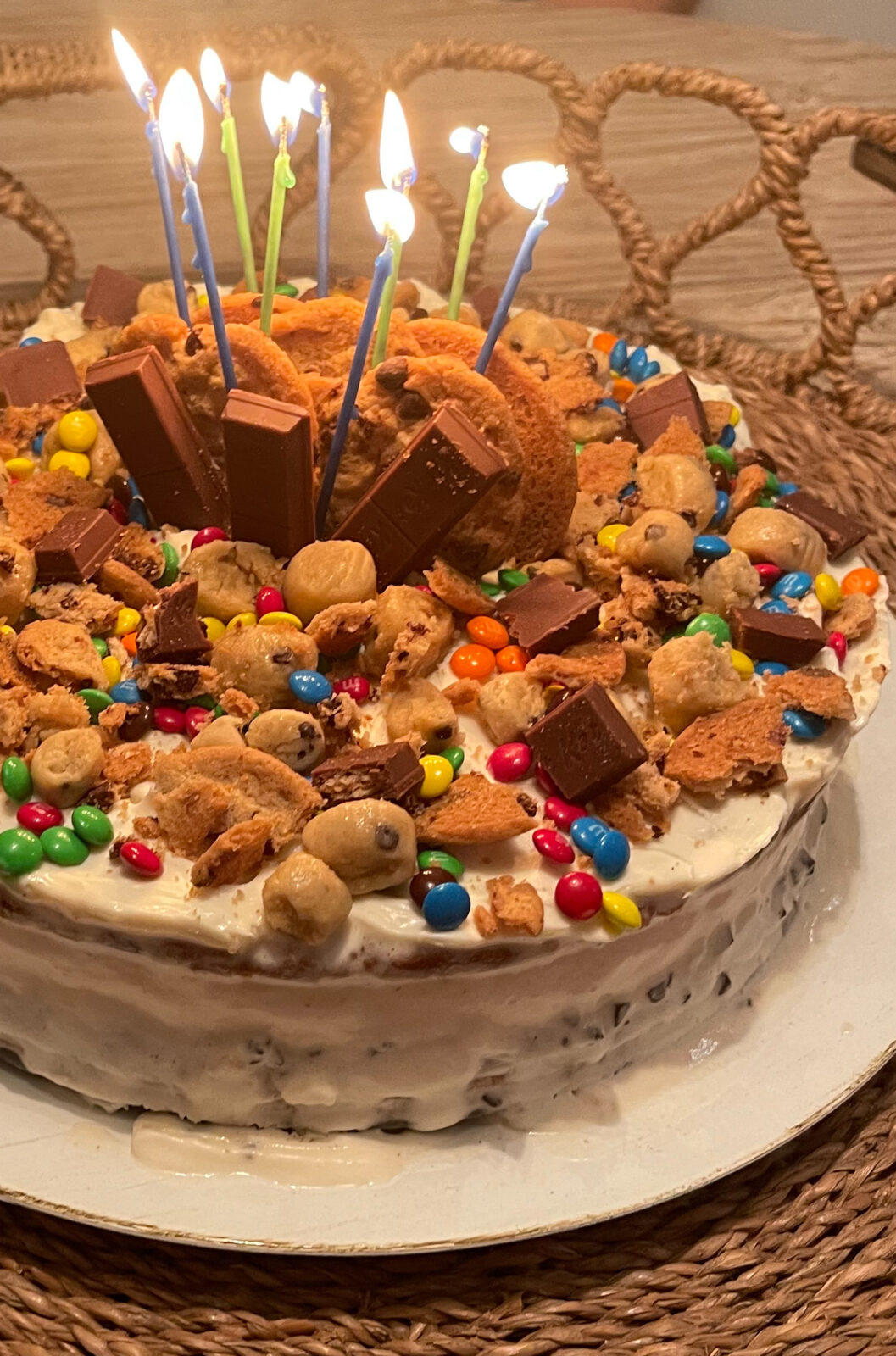 Logan's Chocolate Chip Cookie Dough Ice Cream Cake - Kirsten Turk ...